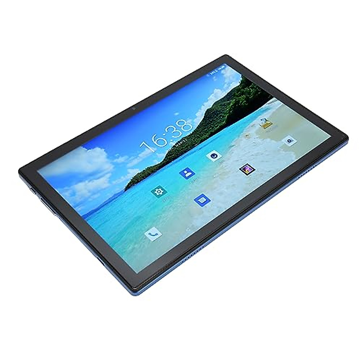 HEEPDD Tablet PC Clear Dual Speakers 10.1 Inch Tablet Blue 8 Core CPU Fast Charging Night Reading Mode 2 in 1 Entertainment for Android 12 (US Plug)