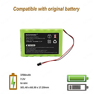 Replacement Battery for DSC 6PH-H-4/3A3600-S-D22,Compatible with ADT Impassa Wireless Alarm Systems DSC Impassa 9057 Wireless Control Panel 3700mAh