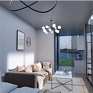 Generic Smart Portable Prefabricated Capsule Compact House Home with Deck with Balcony Spacious Bedroom.Smart Door Entry, Smart washroom Sunroof Solar Option, white