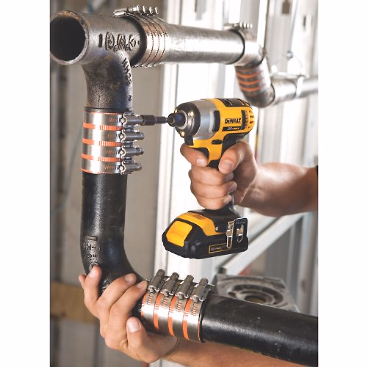 DEWALT 20V MAX* Cordless Drill Impact Driver Kit, 1/4-Inch (DCF885C2)