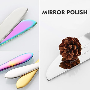 ROXBURGH Wedding Cake Knife and Server Set, Engraved Mr and Mrs Silver Forks Cake Cutting Set Pie Dessert Servers for Wedding Anniversary Bridal Shower Engagement