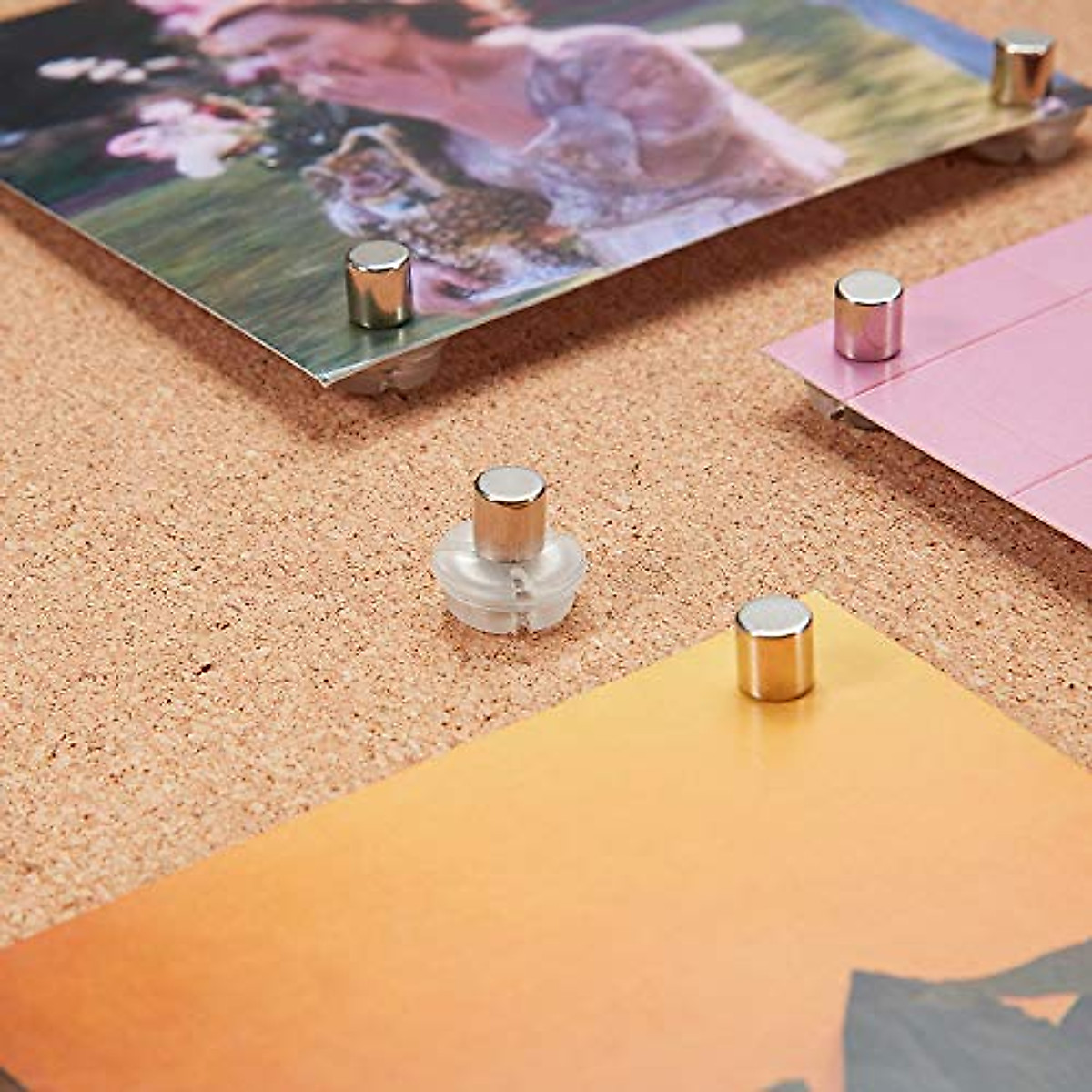 Magnetic Pushpin Magnetacks Magnet Thumbtack Poster and Photo Hangers for Walls Bulletin Boards (20)