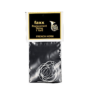 Faxx French Horn Rotor String, 36″ White (1 Yard) - For Replacing Your French Horn Valve String