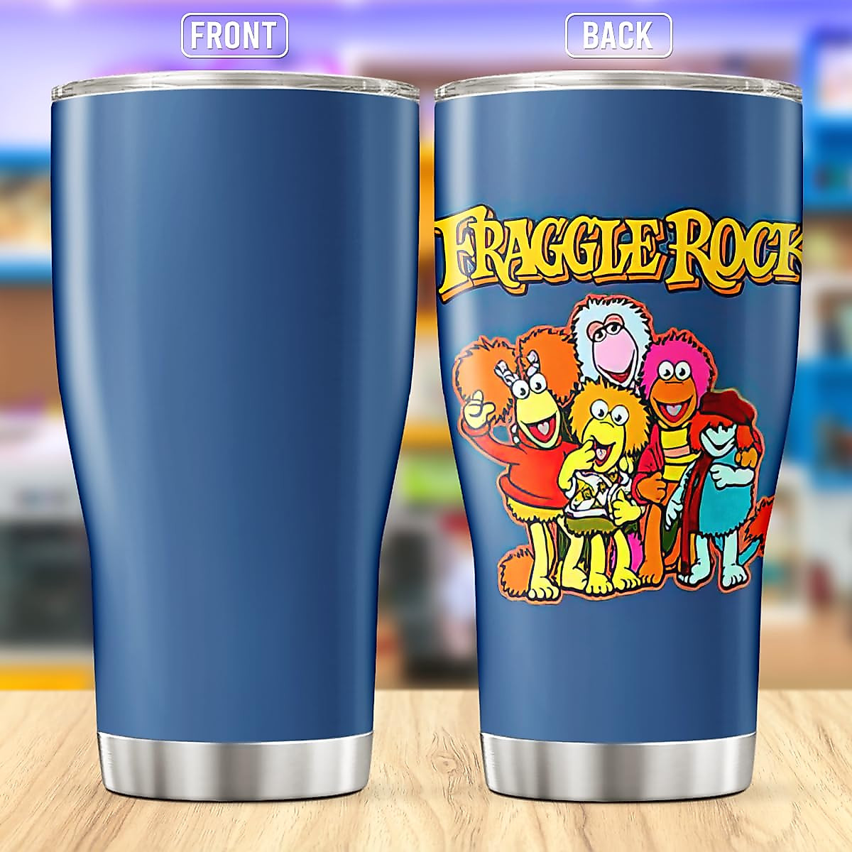 Tumbler Fraggle Steel Rock Tea Office Hot Coffee Stainless Iced Travel Insulated 20 30 Oz