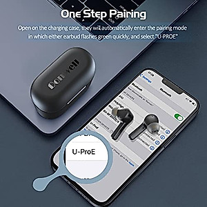 Wireless Headphones for Graduation Gifts,Noise Cancelling Bluetooth Earbuds with Wireless Touch Control and Charging Case,IPX5 Waterproof EarBuds 40H with ENC HD in-Ear Built-in Mic Headset Deep Bass
