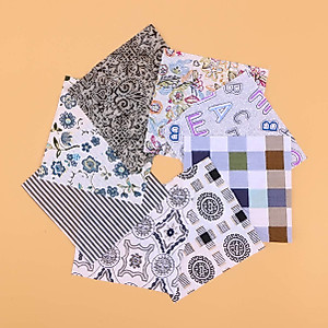 Exceart 100pcs Fabric Bundle Squares Fat Quarters Fabric Bundles Quilting Precut Squares Fabric for Quilting Fabric Bundles Quilting Patchwork Fabric Floral Squares Patchwork Scarf 10cm