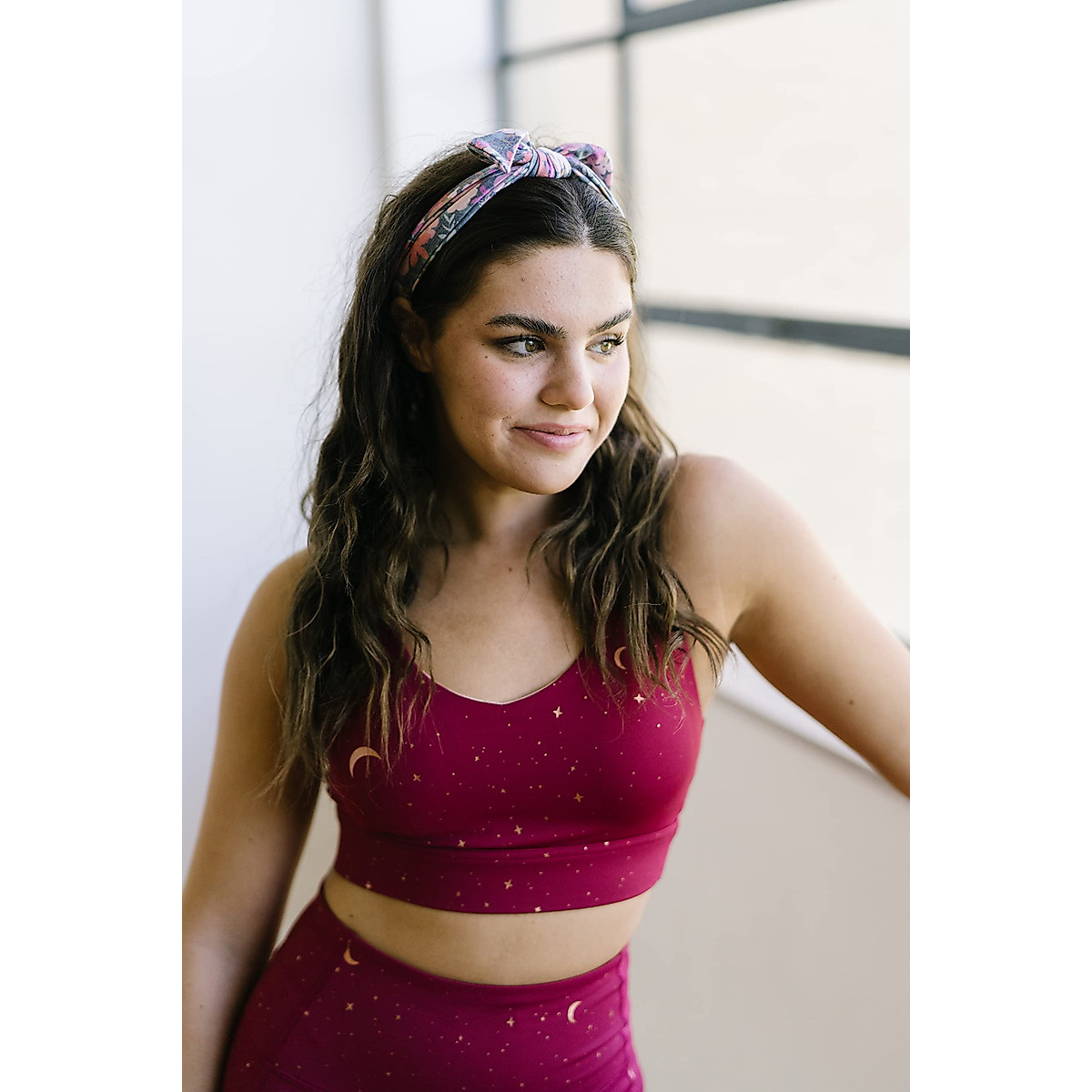 Maven Thread Women's No-Slip Sweat-Wicking Bow Headbands for Exercise and Yoga, 2-Pack, Luna