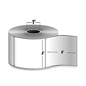 Smith Corona - 4'' x 6'' Direct Thermal Labels, 475 Labels Per Roll, 60 Rolls, Made in The USA, 28500 Labels Total, for 1" Core Printers (60 Rolls) - Zebra Compatible