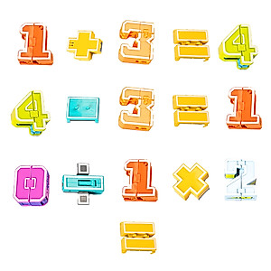 puxida Number Robots Transforming Action Figure Toys for Montessori Teaching, School Classroom Rewards, Carnival Prizes, Preschool Educational STEM Math Toys for Kids Boys Girls (10 Pieces)