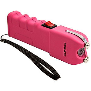 POLICE 928 Stun Gun with LED Flashlight, Pink