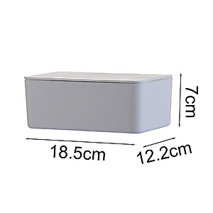 XUSHAN Baby Wipes Dispenser, Container for Wipes, Wet Wipes Box with Sealed Lid, Diaper Storage Case, Toilet Tissue Dispenser Box(White(1 PC))