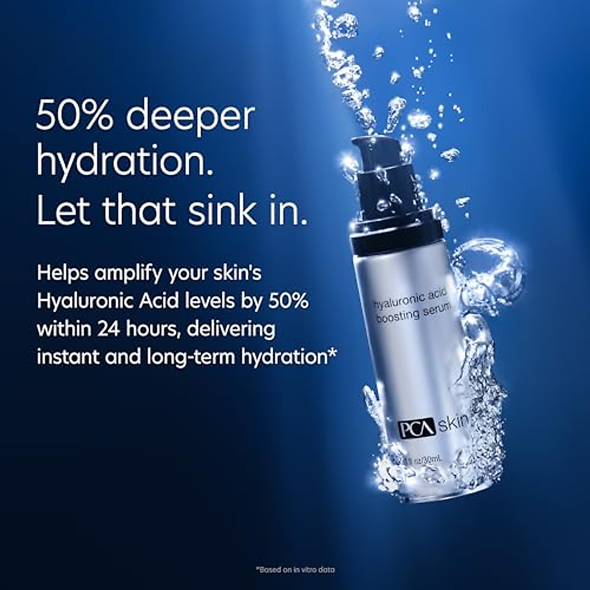 PCA SKIN Hyaluronic Acid Serum for Face, Boosts Hydration, Reduces Fine Lines & Wrinkles, Hyaluronic Acid Serum, 1 oz Pump