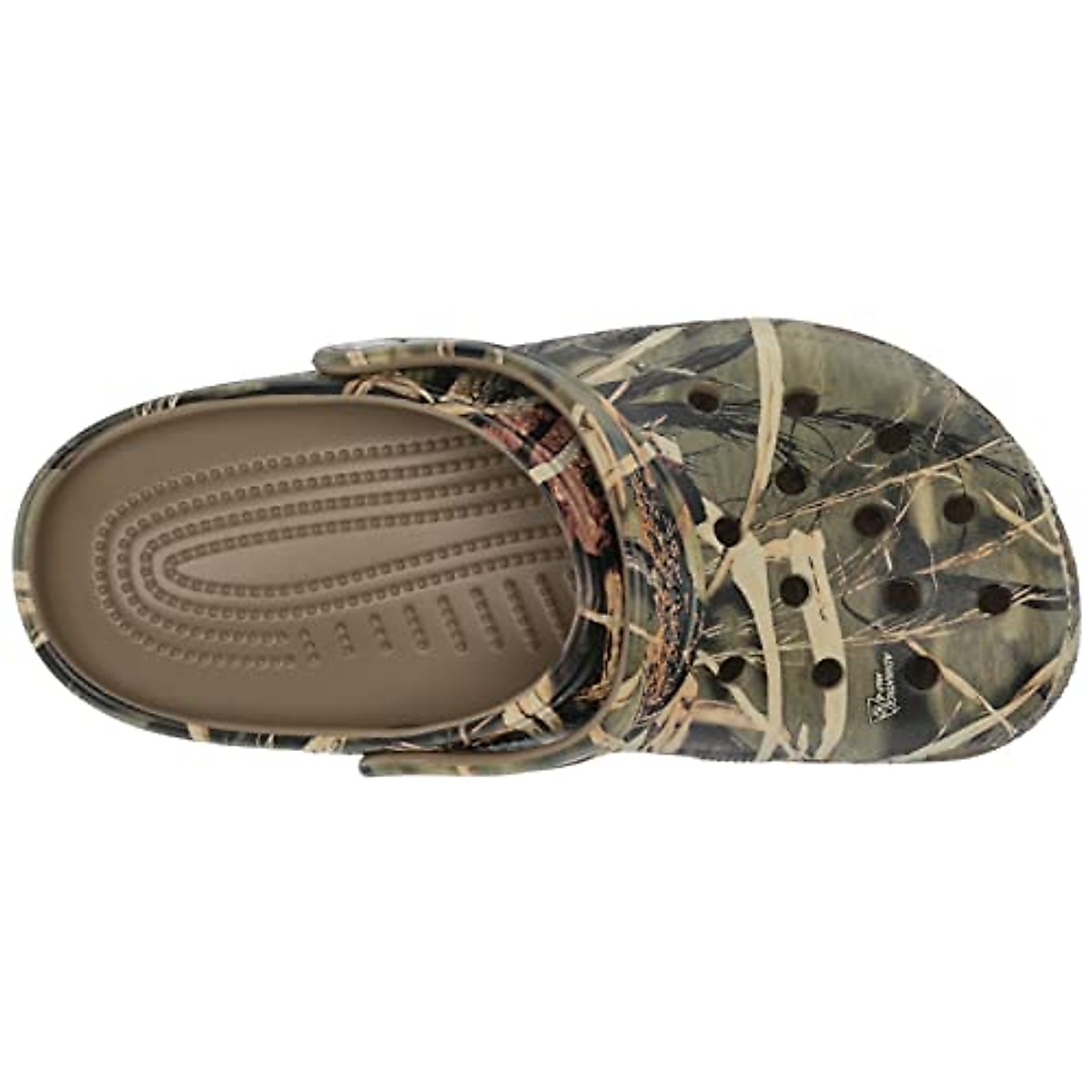 Crocs Kids' Classic Realtree Clog | Camo Shoes , Khaki, 3 Little Kid