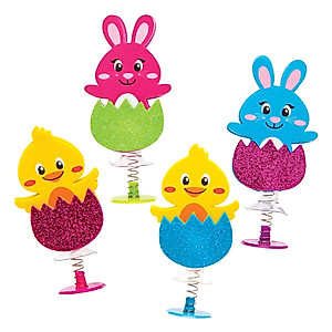 Baker Ross AT498 Easter Jump up Kits - Pack of 8, Craft Activities for Kids to Assemble, Decorate and Display Great as a Gift for Creative Children