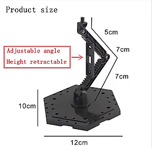 Model Display Shelf,Model Display Rack,Suitable for Gundam Model Stand Action Figure Stand and HG, MG and RG Model Character Display Stand. (Two)