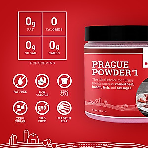 Hoosier Hill Farm Prague Powder Curing Salt, 1LB (Pack of 1)
