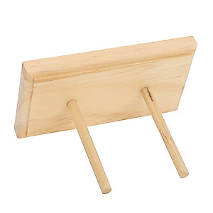 Wooden Hand Spinning Holder Spinning Yarn Ball Holder Wool Skein Thread Dispenser Embroidery Stitching Thread Holder Thread Spool Bobbin Rack Organizer with 2 Shaft