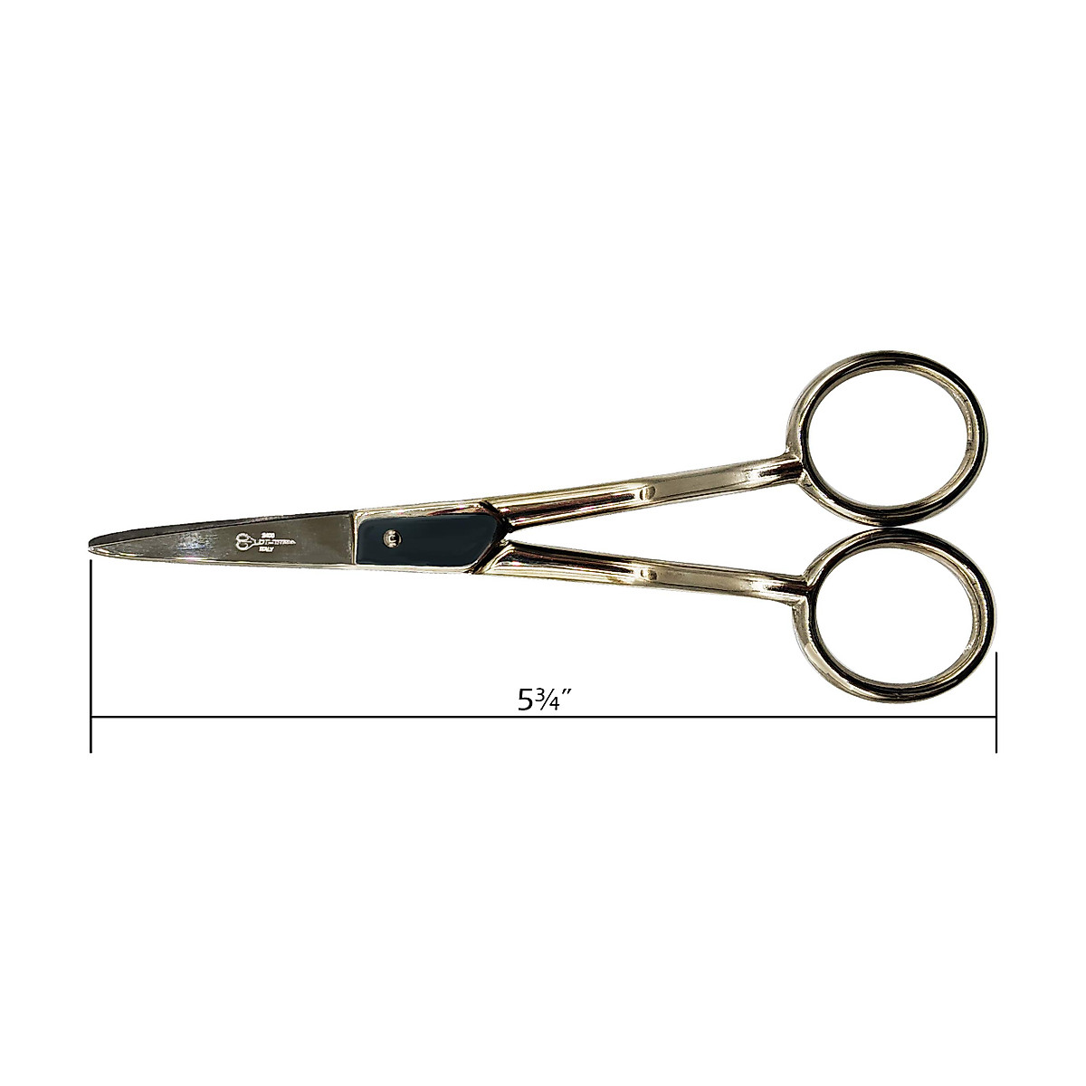 Ultima 6 Inch Embroidery & Applique Scissors – Drop Forged Carbon Steel Embroidery Sheers, Double Curved, Chrome Plated & Made in Italy