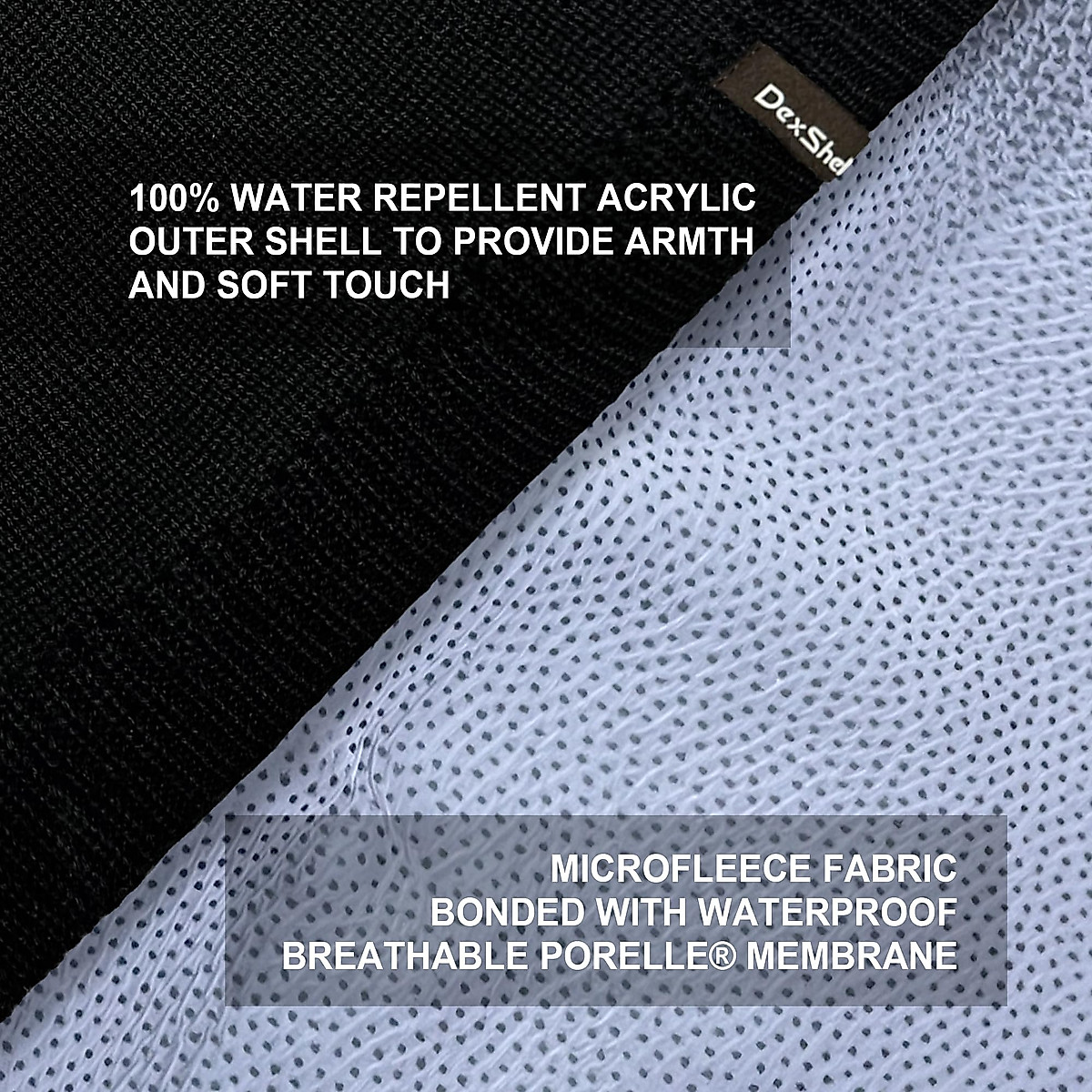 DexShell Waterproof Beanie Hat Acrylic Outer Membrane Lined Fleece Liner for Men and Women, Black Solo, S/M (56-58cm)