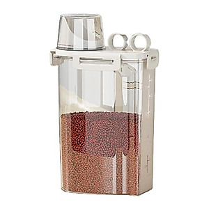 Jextou Cereal Containers Storage, Food Storage Box Canister Jars With Measuring Cup, Food Storage Containers, Airtight Food Storage Container With Lid, Household Cereal Dispenser For Flour Pasta