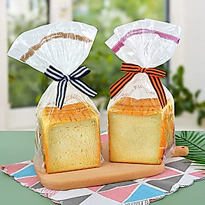 50 Piece Striped Bows Black and White Stripe Bows Twist Tie Bows Twist Tie Bows Bows for Gift Baskets Christmas New Year Striped Grosgrain Twist Tie Bows for Tying up Packages Gift Bows