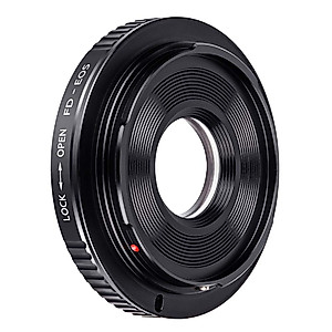 K&F Concept Pro Lens Mount Adapter Compatible for Canon FD FL 35mm SLR Lens to Canon EOS (EF, EF-S) Camera, Compatible with Canon 1D, 1DS, Mark II, III, IV, Digital Rebel T5i, T4i, T3i, T3
