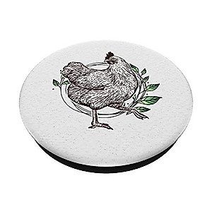Animal Ornithology Farm Bird Farmer Gift Idea Nature Chicken PopSockets PopGrip: Swappable Grip for Phones & Tablets