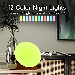 Brown Noise Sound Machine with 30 Soothing Sound White Noise Machine 12 Colors Night Light with 36 Volume Levels and Memory Function 4 Timers 10 Adjustable Brightness Sleep Machine for Baby Adult Kids