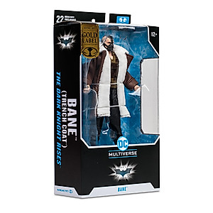 McFarlane Toys Batman The Dark Knight Trilogy Trench Coat Bane Gold Label SDCC 2023 Exclusive Figure