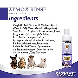 ZYMOX Leave-in Conditioner with Vitamin D3 for Cats & Dogs, 12oz