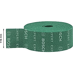 Bosch Professional 1x Expert N880 Fleece Roll (for Steel Sheets, Width 115 mm, Length 10 m, Accessories Hand Sanding)