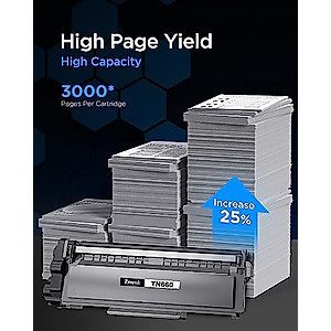 Timink TN660 Compatible Toner Cartridge Replacement for Brother TN660 TN-660 TN 660 TN630, Compatible with HL-L2300D HL-L2380DW HL-L2320D DCP-L2540DW MFC-L2700DW MFC-L2685DW Printer (2 Black Toner)