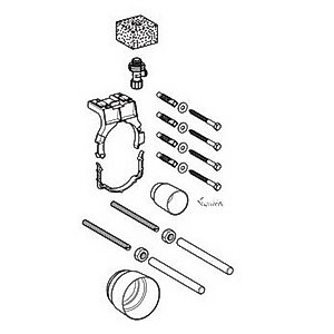 Geberit 242.314.00.1; ; assembly parts duofix up320 us