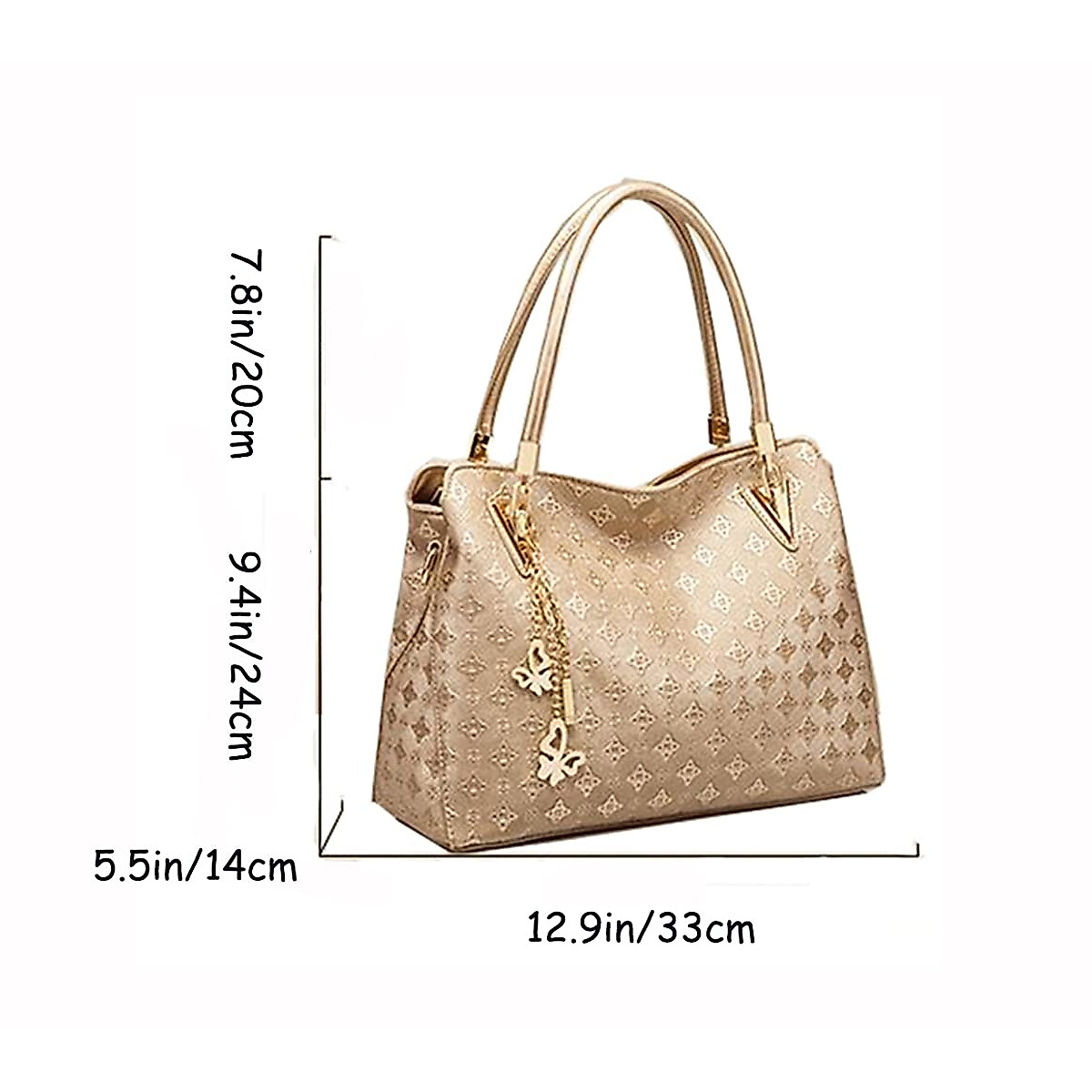 YAQUNICER Women Synthetic PU Leather Tote Satchel Hobo Backpack 4pcs Shoulder Top-Handle Crossbody Handbag-Blue