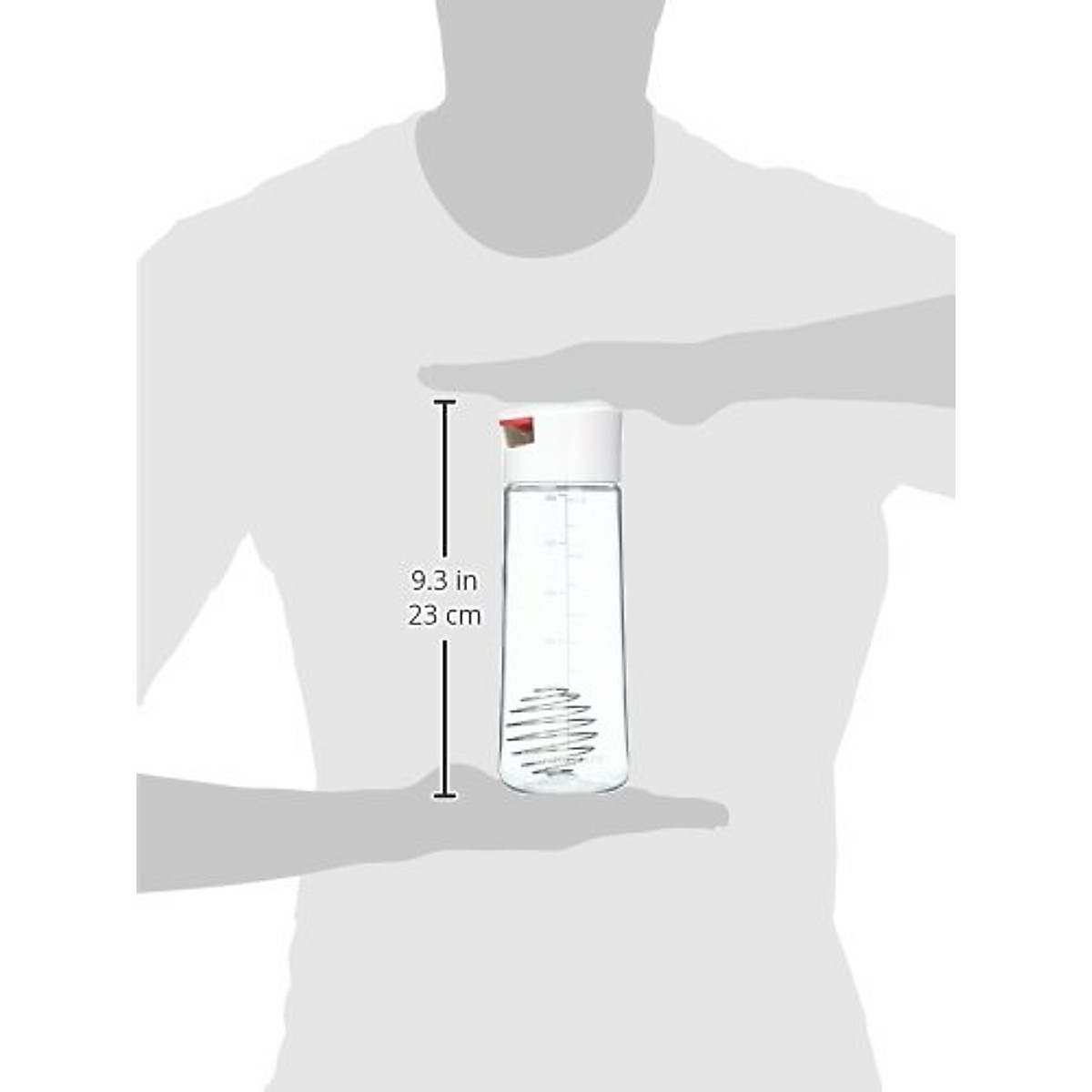 Whiskware Salad Dressing Shaker with BlenderBall Wire Whisk, 2.5 cups, Tritan Plastic