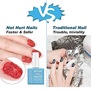 Nail Polish Remover, Gel Polish Remover for Nails with Cuticle Pusher and Nail Polish Scraper, Remove Gel Nail Polish Fast in 2-5 Minutes, No Need For Foil, Soaking Or Wrapping