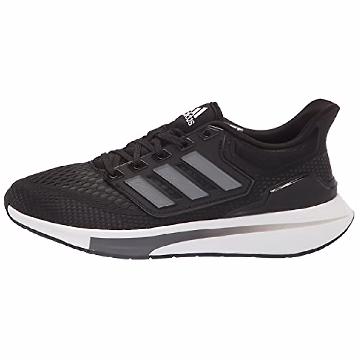 adidas Men's EQ21 Running Shoe Black/Iron Metallic/Carbon 10