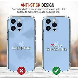 Trianium Case Compatible with iPhone 13 Pro Max 2021 (6.7 inch), Clarium Series Protective TPU Hybrid Cushion Rigid Cover Clear