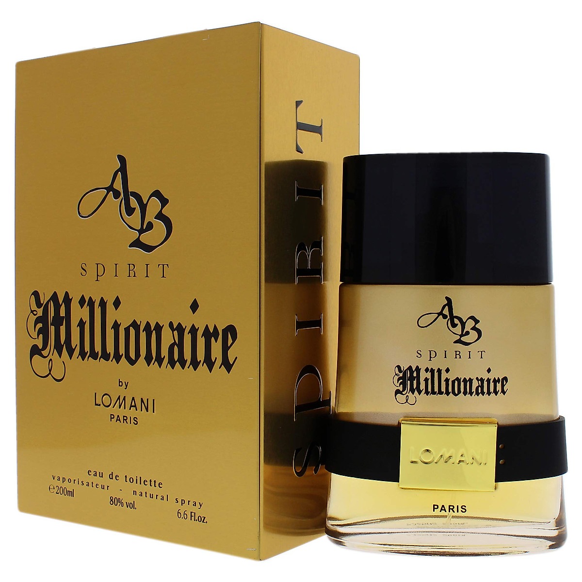 Lomani Ab Spirit Millionaire By Lomani for Men - 6.6 Fl. Oz Edt Spray, Brown