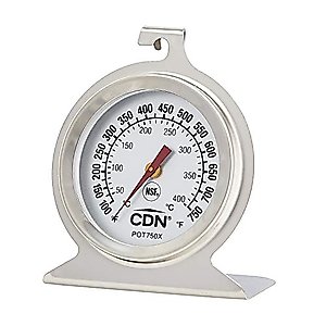 CDN POT750X ProcAccurate High Heat Oven Thermometer,Silver