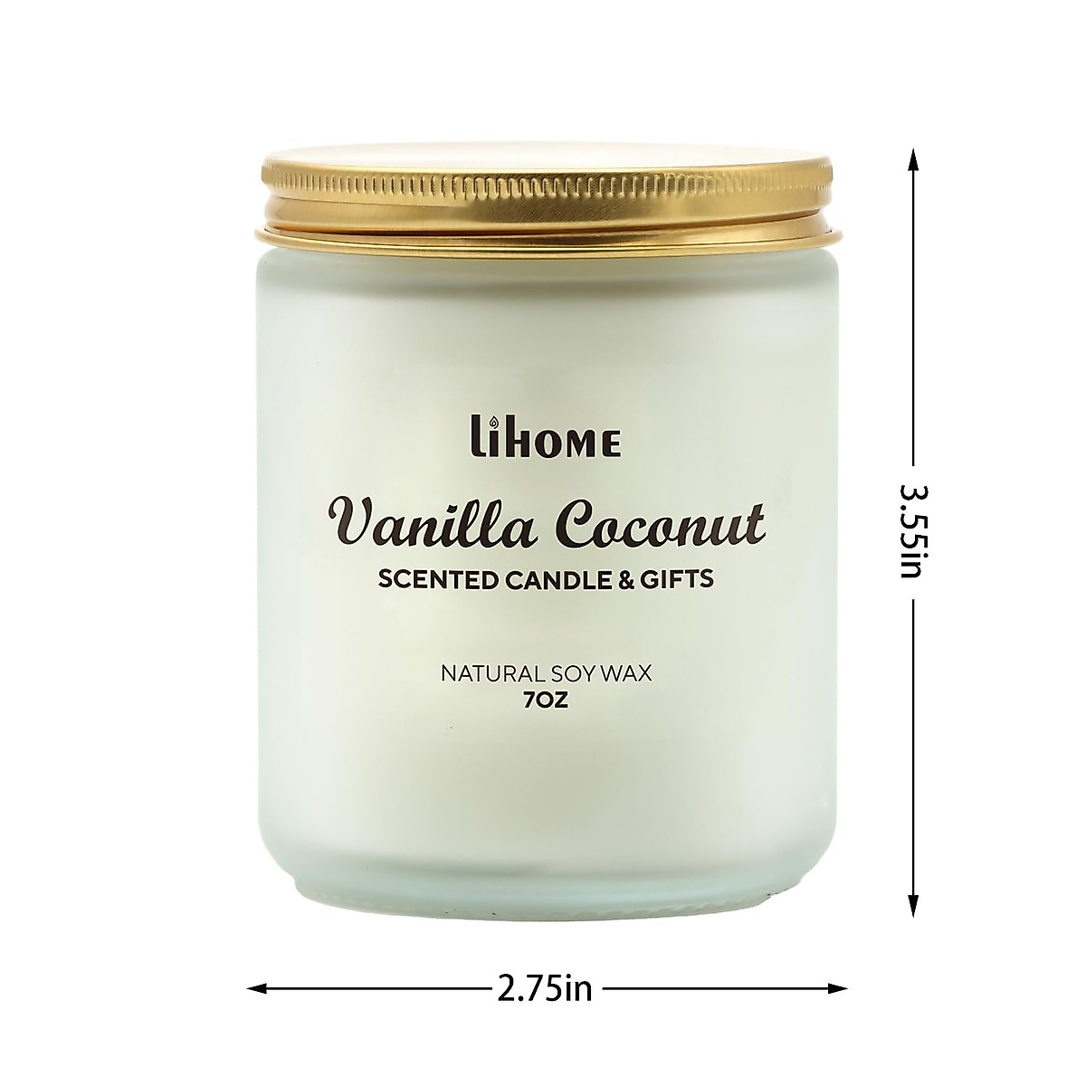 Candles Gifts for Women - Scented Candles, Natural Soy Wax Candles for Home Scented Perfect for Christmas, Birthday, Mother's Day, Vanilla Coconut Candles