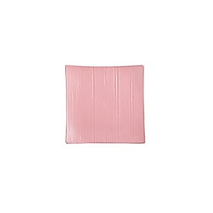 KOWMcp Dinner Plates 1Pcs Striped Dinner Plate Household Dishes, Can Be Used to Place Steaks, Vegetables, Fruits, Pasta (Color : Pink, Size : S)