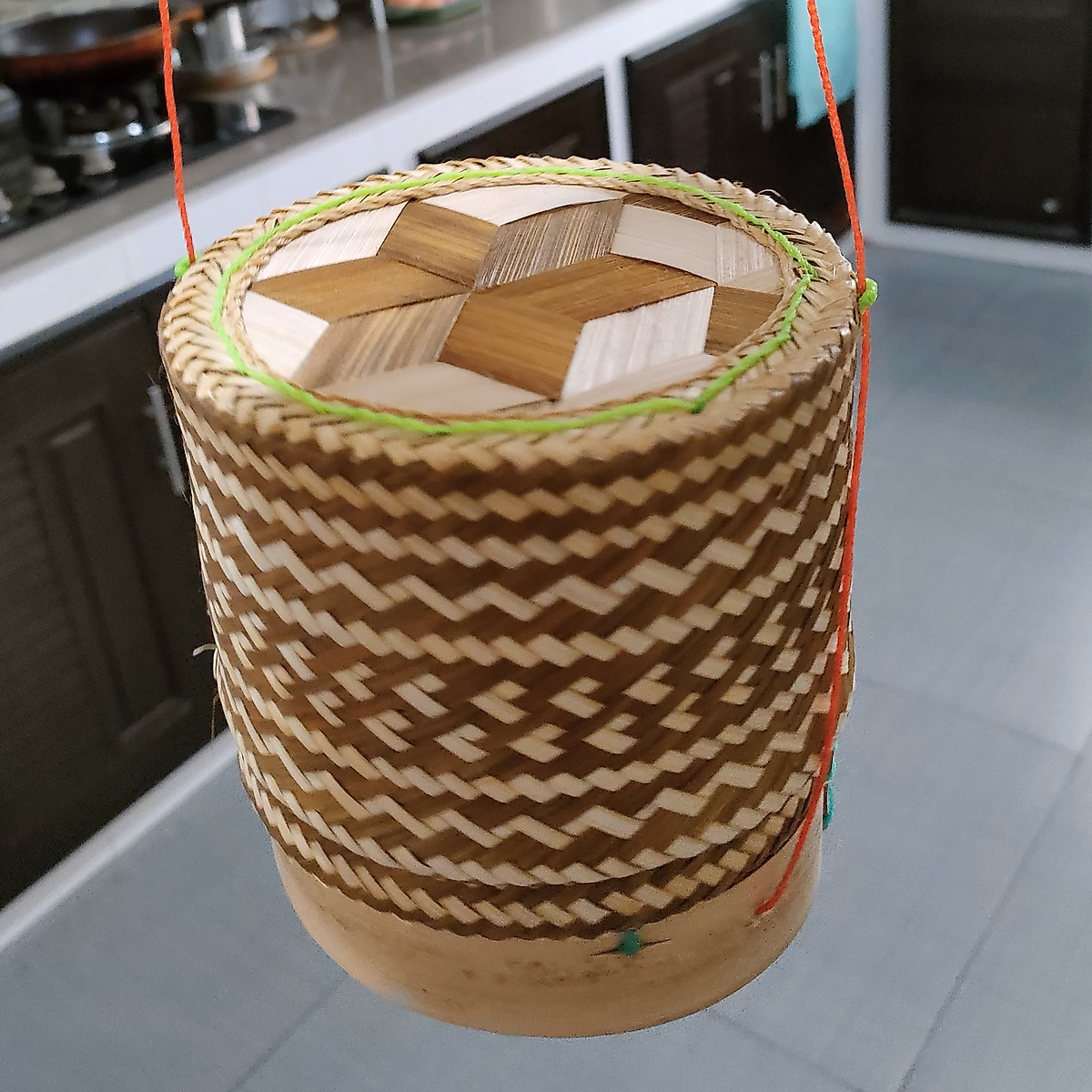 Heavens Tvcz Bamboo Serving Baskets Sticky Rice Handmade Kratip Thai Laos Traditional Wickerwork Based Travel Picnic Keep Sticky Rice Warm