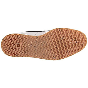 FootJoy Women's FJ Sandy Golf Shoe, White/Black, 9 Wide