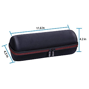 LTGEM Hard Travel Carrying Case for Ultimate Ears BOOM 3/4 Portable Waterproof Bluetooth Speaker and Charger Dock, Black
