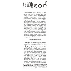 Koplow Games Cow Dice Game