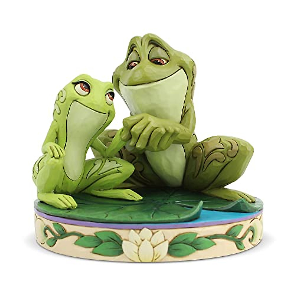 Enesco Disney Traditions Collection by Jim Shore The Princess and The Frog Tiana and Naveen Figurine- Resin Hand Crafted Painted Collectible Disney Figurines Decorative Home Decor Statue, 4.5 Inch