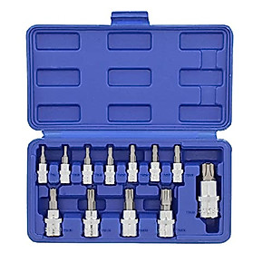 ABN Torx Plus Socket Set Star Bit Set, 5 Star Tamper Proof Torx Bit Set – 12-Piece Torx Set