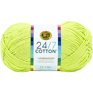 Lion Brand Yarn - 24/7 Cotton - 6 Skein Assortment (Mix 1)