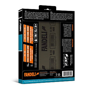 Fandeli | Waterproof Sandpaper | 1500 Grit | 25 Sheets 9'' x 11'' | For Car Polishing, Wooden Furniture Sanding and Metal Sanding | Water Resistant